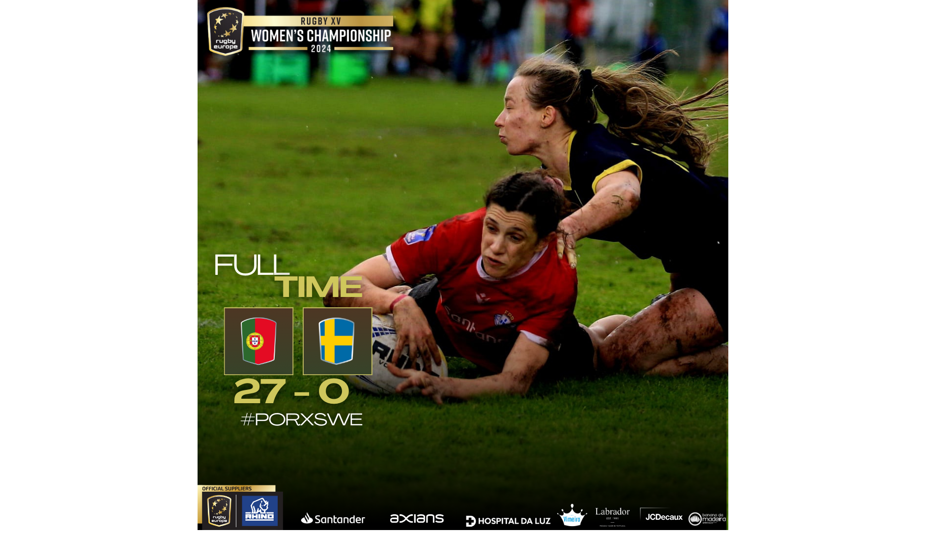 PORTUGAL RUGBY - PORTUGAL VENCE O PRIMEIRO JOGO NO CHAMPIONSHIP